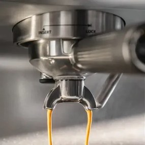 Krups Precision XP801T černá / Pákový kávovar / nerezová ocel / otočné