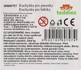TEDDIES Kuchyňka s doplňky v krabici / Dětská kuchyňka / plast / od 3
