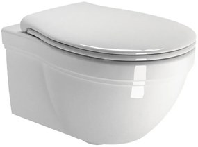 GSI CLASSIC závěsná retro WC mísa, 37x55cm, bílá ExtraGlaze 871211