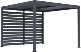 Boční zástěna pro bioklimatickou pergolu BestBerg BBP-B1CG / 279,4 × 218 cm / šedá