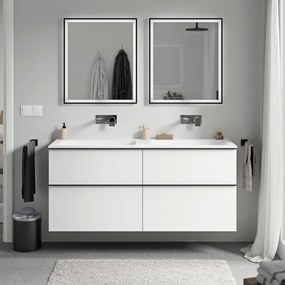 Koupelnová skříňka LAVOA 120 cm s umyvadlem z minerálního odlitku CREAM - možnost volby barvy