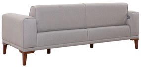 Hanah Home Pohovka LIONESI krémová s odkládacím stolkem 223 cm