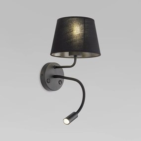Toolight Toolight, nástěnné svítidlo LED 3W+1xE27 APP1610-2W, černá, OSW-01593
