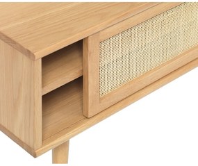 TV stolek v dekoru dubu v přírodní barvě 150x50 cm Barrali – Unique Furniture