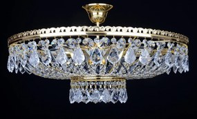 6 Bulbs silver basket crystal chandelier with pendalogue crystals