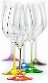 Crystalex Sklenice na víno Viola Rainbow 350 ml 6 ks