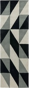 Černý  koberec Jigsaw Flag Grey Rozměry: 200x290 cm