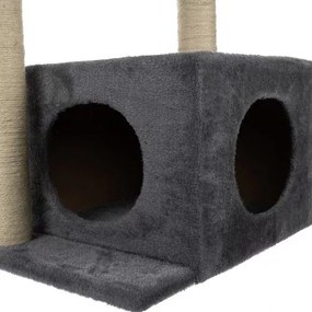 Šedé škrabadlo pro kočky - 71 x 44 x 34 cm