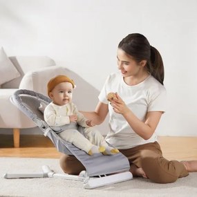 Baby Bouncer Skládací židle Bouncer pro děti 0-9 měsíců s hrazdičkou