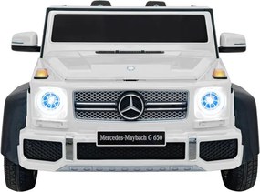 Elektrické autíčko Mercedes Benz MAYBACH G650 STRONG bílé