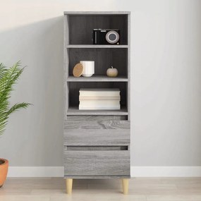 Fionshop 263910922 Skříň highboard šedá sonoma 40 x 36 x 110 cm kompozitn