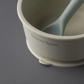 Tommee Tippee Silikonová mistička s přísavkou a lžičkou zelená