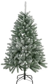 Juskys Umělý vánoční stromek Talvi 140 cm zelený se sněhem a černým stojanem