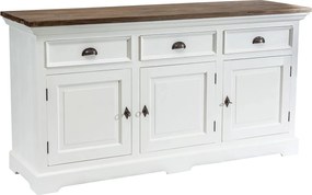 Komoda Brighton 180x55x95cm white&amp;natural grey