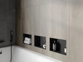 Mexen X-Wall-NR nástěnná polička bez límce 30 x 20 cm, černá - 1971302010