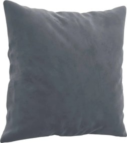 2místná pohovka s polštáři tmavě šedá 120 cm samet 3200936