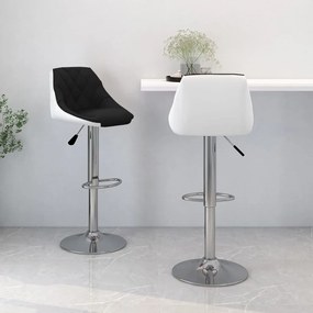 vidaXL Barové židle 2 ks umělá kůže [335239] Barva: Černobílý