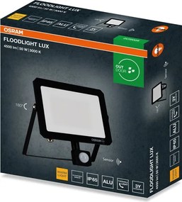Osram - LED Reflektor se senzorem FLOODLIGHT LED/50W/230V 3000K IP65 černá