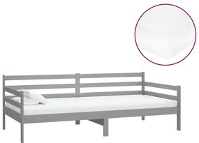 vidaXL Marketos Denní postel s matrací 90 x 200 cm šedá masivní borové dřevo