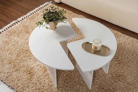 Designový konferenční stolek Zakwani II 90 cm bílý