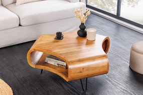 Designový konferenční stolek s úložným prostorem Organic Living akácie 90cm