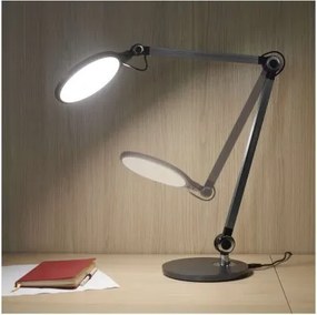 Stolní LED lampa Karen s bezdrátovým nabíjením černá