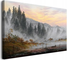 Malířská reprodukce Obraz na plátně do obývacího pokoje Krajina po ránu 60x90 cm