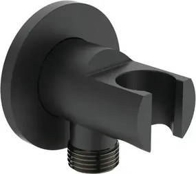 Ideal Standard Idealrain - Držák sprchy s přípojkou | černá