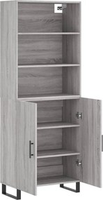 Skříň highboard šedá sonoma 69,5 x 34 x 180 cm kompozitní dřevo 3189283