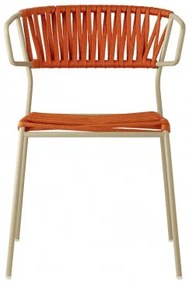 Scab Židle LISA FILÓ s područkami dove grey Barva kostry Scab VT-holubičí šeď PVC výplet SCAB N30 - oranžový 2870