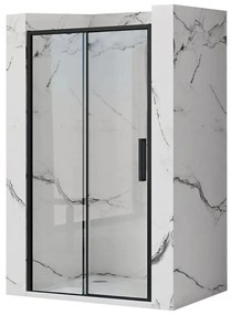 Rea - Posuvné sprchové dveře Rapid Slide 100cm, černá, REA-K6400