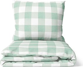 Bavlněné povlečení Kostky - mint Velikost: 140 x 200 + 70 x 90