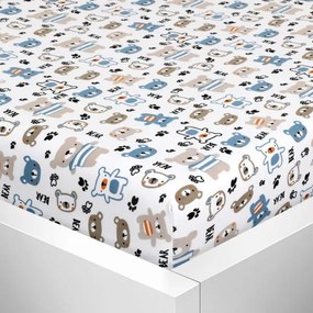Bellatex dětské prostěradlo jersey s elastanem Medvídek rozměr 60x120 cm