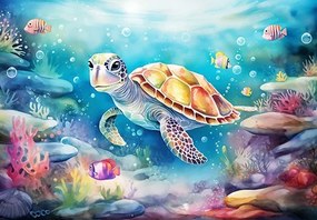 Postershop Fototapeta vliesová: For Children Animals Turtle - 104x70,5 cm