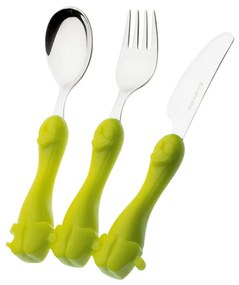 Eme Cutlery Ltd. Dětský příbor PINGO ZELENÝ 3-dílná sada