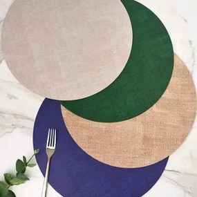 Guzzini Prostírka FABRIC černá / Prostírání / Průměr 38 cm / Polyureta