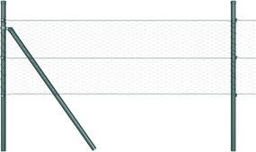 Hexagonální kotvení plotu 25 x 0,6 m Ocel potažená PVC Zelená 3352665