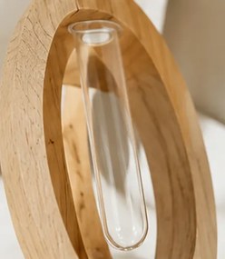 váza, styl moderní, sada 4 ks, dřevo, 10/15x7/12 cm, přírodní, Dekorino VD0260010