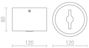RED-Design Rendl-R12633-LED Stmívatelné bodové svítidlo KELLY LED/15W/230V bílá
