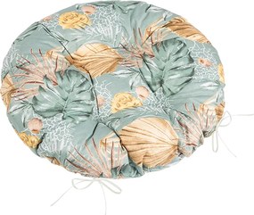 Bellatex Sedák Adéla prošívaný kulatý Šedá,Žlutá,Béžová 40 cm, (průměr)