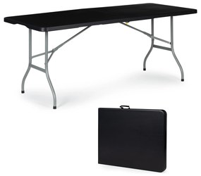modernHOME Skládací zahradní banketový stůl 180 cm - černý
