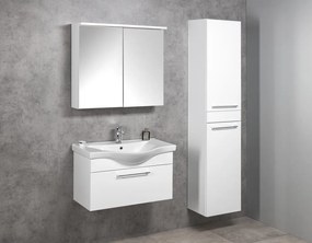 Aqualine Aqualine, AKIRA vysoká skříňka 180x40x30cm, bílá, AK180