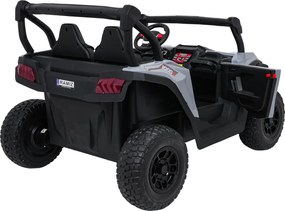 Ramiz Elektrická bugina Gravity pro děti šedá + pohon 4x4 + dálkové ovládání