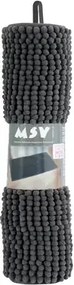 MSV CHENILLE tmavě šedá / Koupelnová předložka / mikrovlákno / protisk