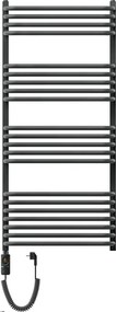 Mexen Apollo, elektrické topné těleso 1210x550 mm + topná tyč 600 W, antracitová, W117-1210-550-2600-66
