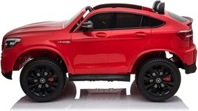 LEAN CARS Elektrické autíčko Mercedes GLC 63S LED MP3 červené