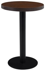 vidaXL Bistro stolek tmavě hnědý 50 cm MDF