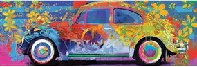 EUROGRAPHICS Panoramatické puzzle Barevný Volkswagen brouk / 1000 dílk