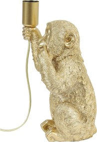 Zlatá stolní lampa s opičkou Monkey S - 20*19*34 cm/40W