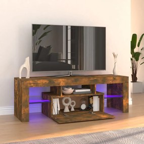 TV skříňka s LED osvětlením kouřový dub 120 x 35 x 40 cm - Default Title